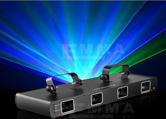 4 Heads Double BLUE&Green DJ  Laser Beam Lights Stage Party Club Disco