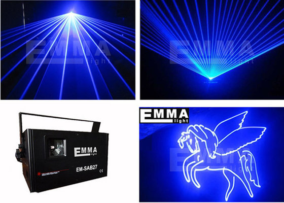 ILDA / DMX Control 4000mw 4w blue Dj Laser System For project show