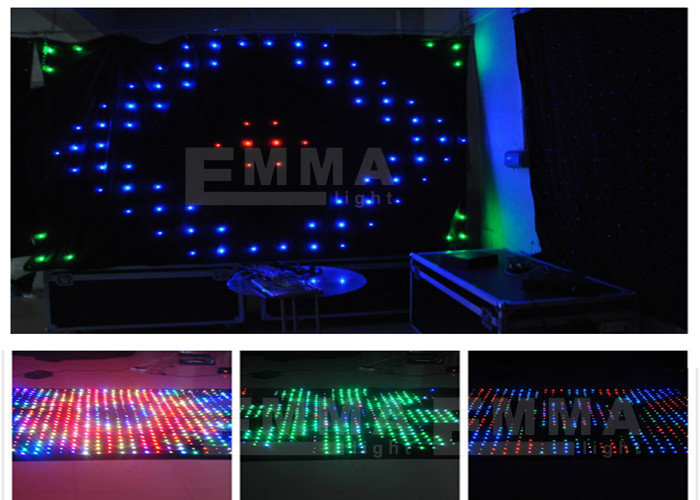 Indoor Programmable P20 Video Display Soft Led Curtain For Nightclub
