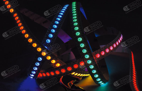 RGB LED Strip Lights DC5V 144LED / M Addressable Waterproof Tape For Decoration