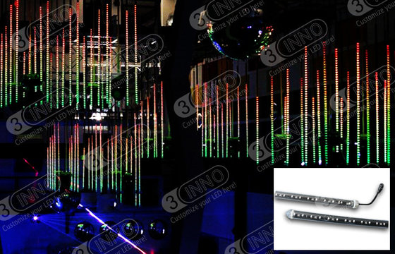 1M 16 Pixel 48 Channel DMX 3d vertical tubes DMX LED Lights LED Meteor Tube