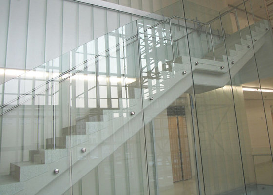 Frameless Glass Railing System Standoff Metal Fixing For Balcony