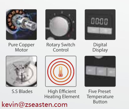 Easten Thermo Cooker ES611S/ Black Main Machine Thermal Soup Maker/ 700-900W Thermal Soup Blender With Wifi App