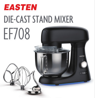Top 10 Die Cast Stand Mixers EF708/ Kitchen Good Aid Stand Mixer/ 1000W 4.8 Liters Noodle Mixer