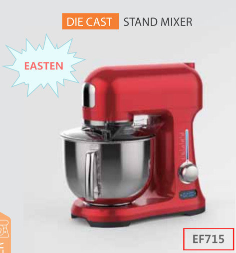 Easten Diecast Food Mixer EF715 / 4.8 Liters Electric Stand Mixer/ China Planetary Cake Mixer Price