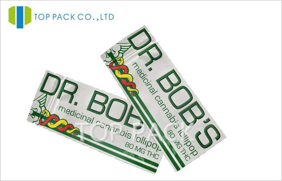 Zipper Closure Custom Herbal Incense Bags Heat Sealed Smell Proof Materials