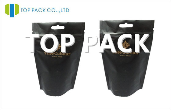 Custom Printing Resealable Foil Bags Coffee Flexible Pouch Packaging Euro Hang Ziplock