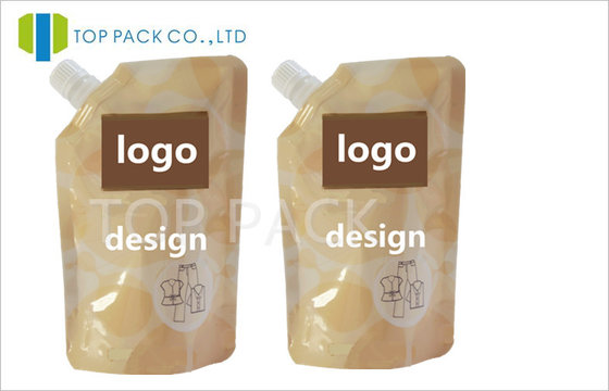 20 Micron Stand Up Spout Pouch Printing Logo Spouted Pouches Packaging