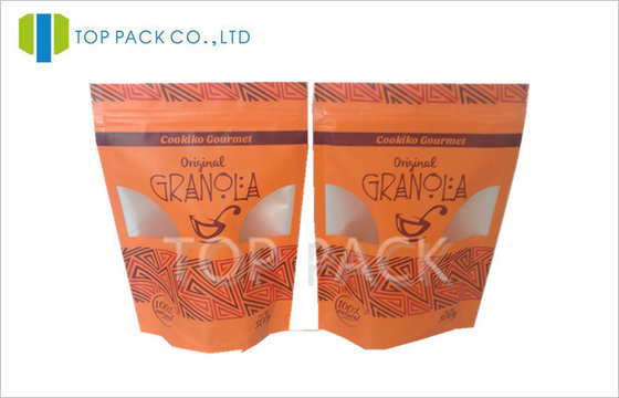Composite doy style stand up plastic pouches , Zipper Doypack