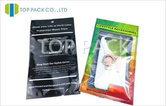 Resealable Zipper Clear Window Printed Laminated Pouches For Phone Case