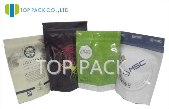Aluminum Foil Stand Up Pouch Packaging Full Print for Food , Customized