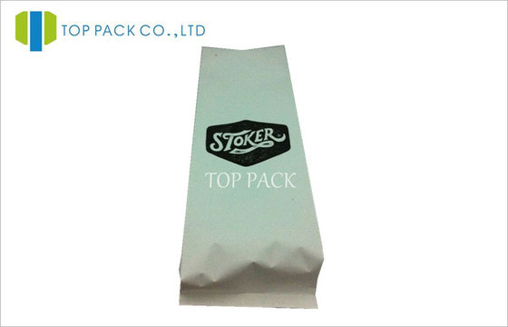White Stand Up Pouch Logo Printing Side Gusset Standing for Nuts