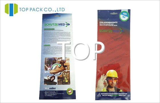 Aluminum Foil Bags Matte Printing Insole Zipper Plastic Laminated Packaging Pouches