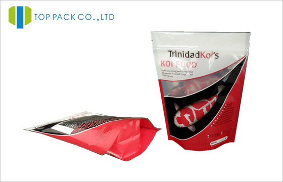 Aluminium Foil Stand Up Pouches Top Zipper Transparant Window