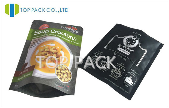 Custom 90mic Printed Laminated Pouches Food Grade Light Blocking