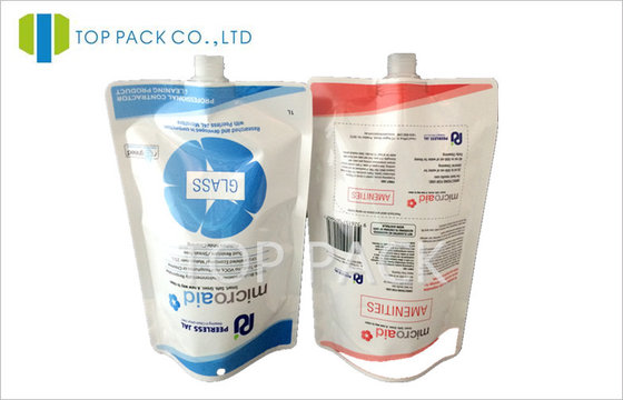 Floor Cleaner Packing Stand Up Pouch With Spout 250ml / 500ml / 1000ml
