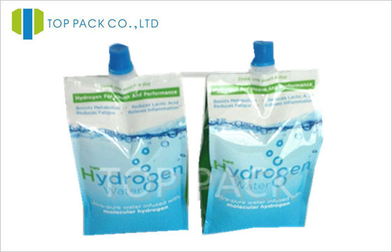 Spout Plastic Stand Up Pouches , Side Gusset Juice Packaging Bag
