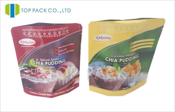 Gravure Stand Up Food Pouches Custom Printing , Condiment Packaging Doypack