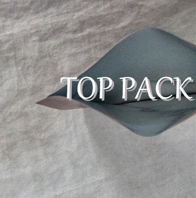 Coffee Printed Laminated Bags With Tear Notch , Three Side Heat Seal Bag