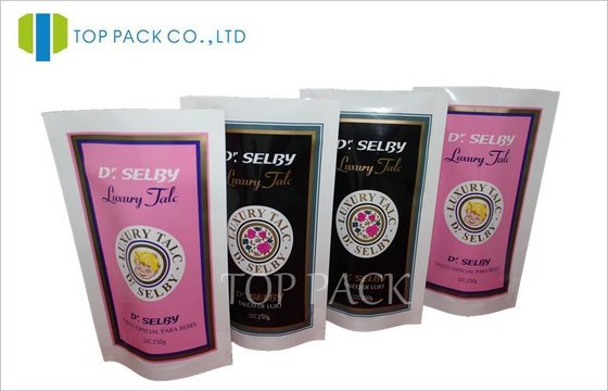 Baby Food Stand Up Pouches Black / Purple , Lamianted Food Pouch Packaging 500gram