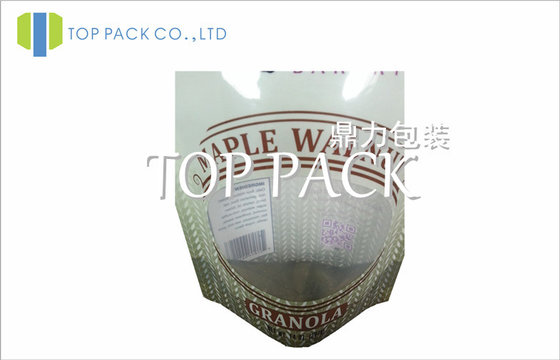 Zip Lock Stand Up Food Pouches With Tear Notch , Blackberry Plastic Pouches