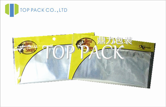 Gravure Printing Zipper Plastic Ziplock Bags , Printed Aluminum Foil Fish Bait Bag
