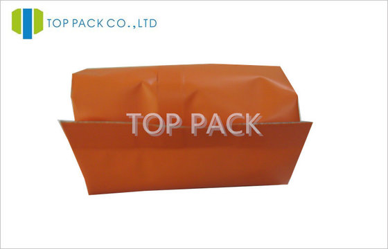Orange Tin Tie Side Gusset Coffee Bags One Way Degassing Valve