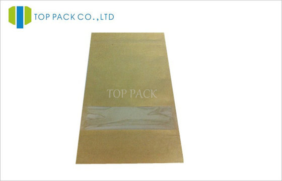 Dried Fruit Plastic Kraft Paper Stand Up Pouch with Clear Window