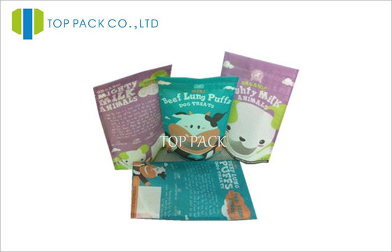 Zipper Reusable Stand Up Pouch Bags waterproof for Animal food