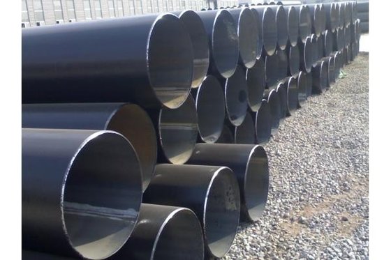 Black Painted LSAW / ERW Welded Seamless Carbon Steel Pipe For Construction