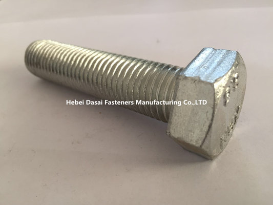 Zinc Plate Surface Stainless Steel Hex Head Bolts , Stainless Steel Metric Bolts