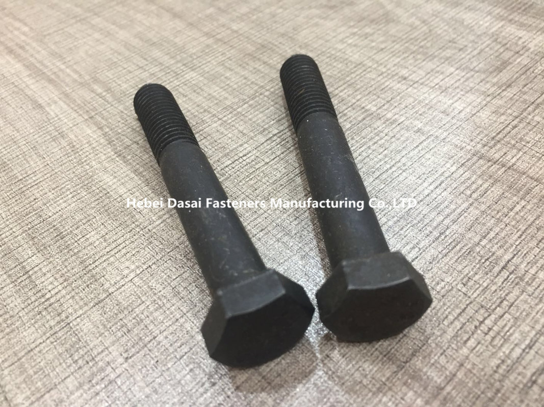 Durable Metric Hex Bolts Black Painted With High Precision Grade 6.8