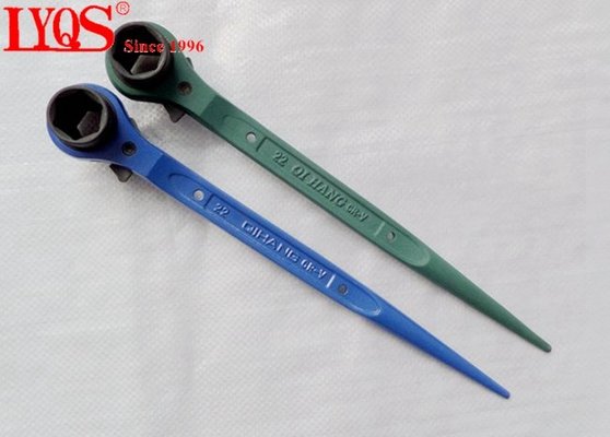 High Strength Scaffold Ratchet Wrench , Reversible Ratchet Podger Spanners