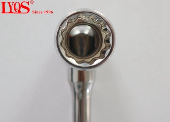 Poker Handle Flexible Scaffolding Box Spanner 21mm Carbon Steel Materials