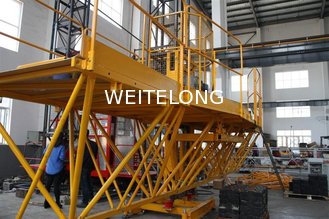 Window Cleaning Mast Climbing Work Platform Steel Painted