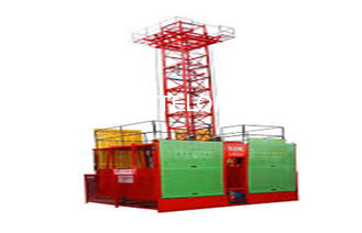 Single And Double Cage Construction Material Hoist