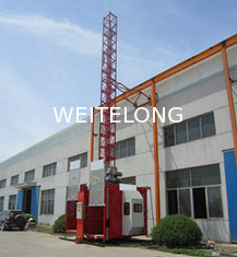 Portable Construction Twin Cage Hoist 2.8T Safety Device