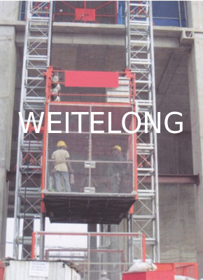 Passenger Hoist Loading 2000kg Single Cage Construction Hoist Safety