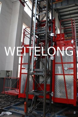 Single Cage Construction Material Hoists 2000kgs 380V 50HZ