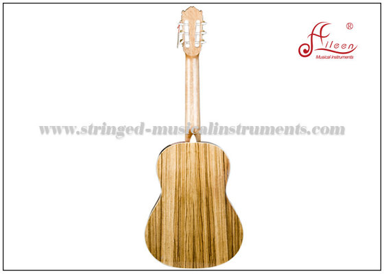Zebra Wood Acoustic Guitar , Spruce Plywood Top Rosewood Classical 39 Inch Guitar