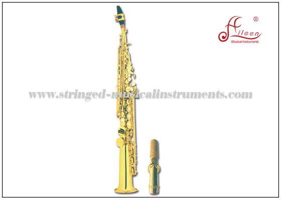 Straight Soprano Saxophone Woodwind Musical Instruments High F# Bb Student Model