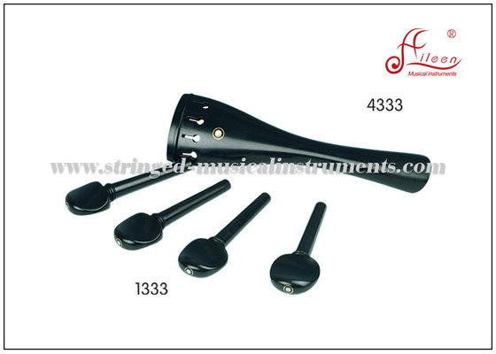String Instrument 4/4 Violin Replacement Parts With Ebony Wood High Grade