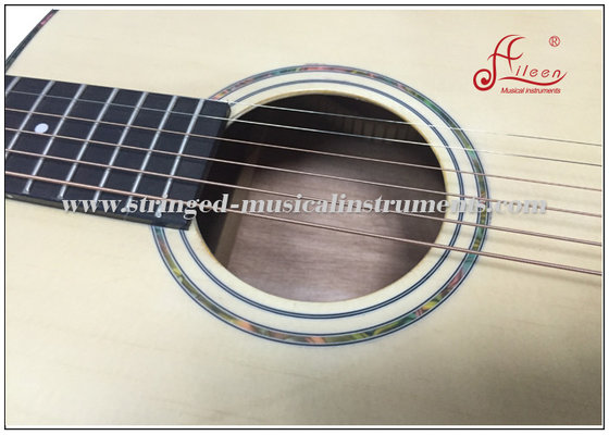 40 Spruce Plywood Sapeli Acoustic Guitar With Black ABS Binding