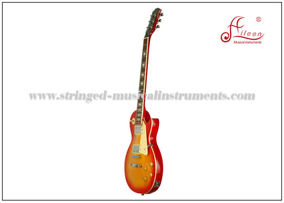 LP Style Solid Wood Electric Guitar Top Rosewood Fingerboard , Diecast , Chrome Machinehead