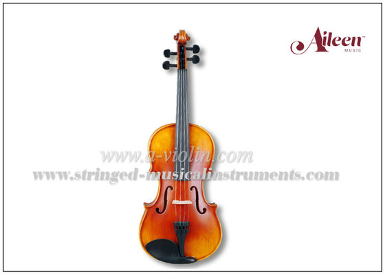 Advanced Student Musical Instruments Violin Outfit , Warm Gold Brown Stain Acoustic Violin
