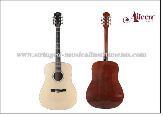 41&quot; Chrome plated Dreadnought Fine Fretted String Instruments OEM Acoustic Guitar ( AF29 )