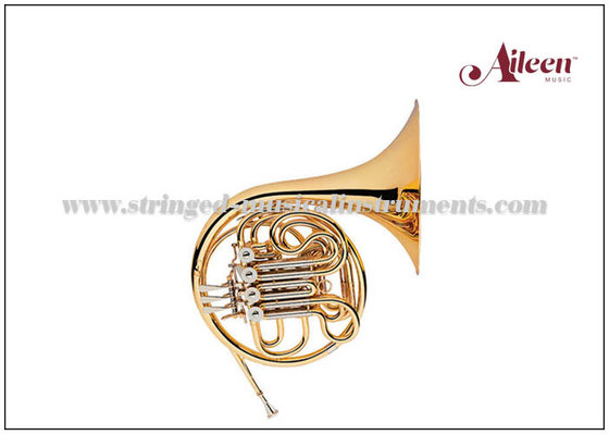Standard Brass Lacquered 4 - Keys Single Yellow Brass French Horn FH7044G