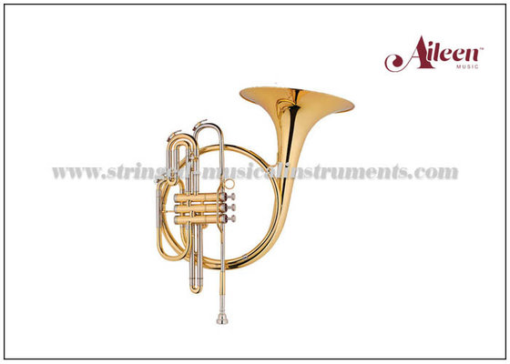 Piston Valves Brass Musical Instruments Lacquered French Horn Music Instrument
