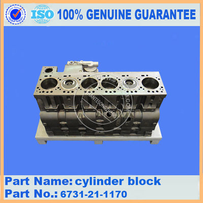 komatsu excavator engine parts PC200-7 cylinder block 6731-21-1170