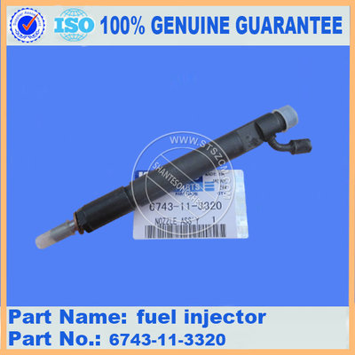 excavator komatsu fuel injector 6743-11-3320 pc360-7